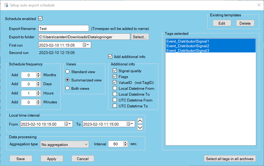 Swappcon ApS - WinCC data export (manuel)